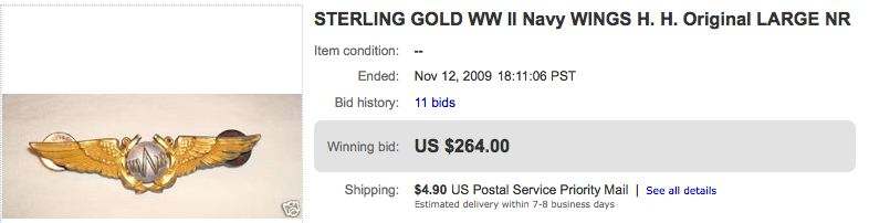 Navy Radar Operator wings - WING BADGES - U.S. Militaria Forum