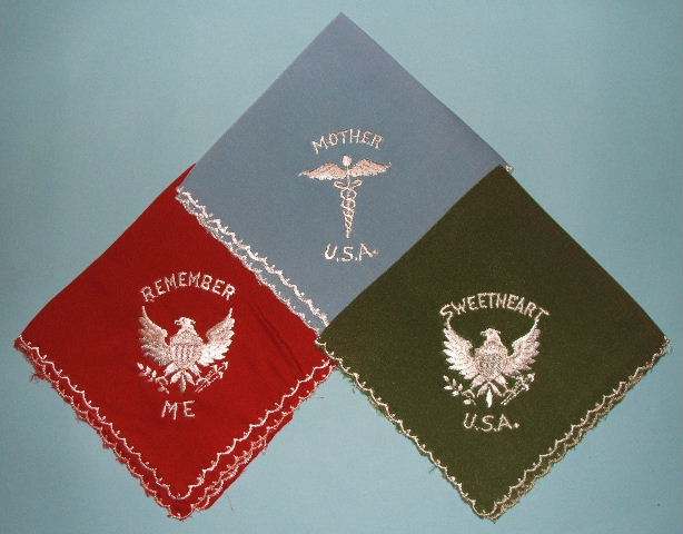 Sweetheart silk handkerchiefs - HOMEFRONT & THE WAR EFFORT - U.S ...