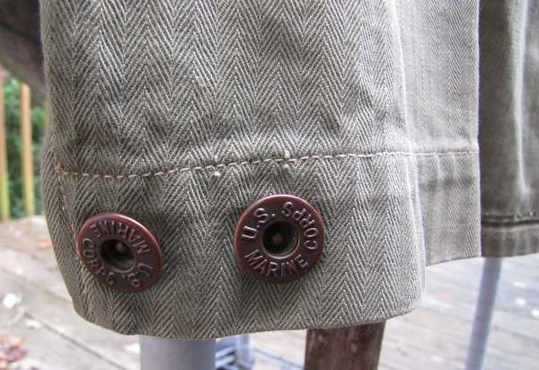 Really sharp 5th Marine Division UNIS 2nd Lt. marked P41 Utility Jacket ...