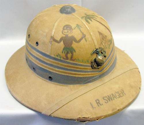 Painted USMC Pith Helmets - HELMET PRESERVATION, DISPLAY, REFERENCE ...