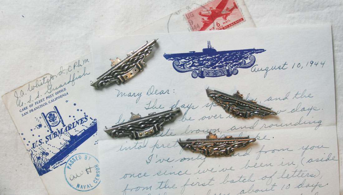 WWII deep wave submarine combat patrol insignia - SUBMARINE ...