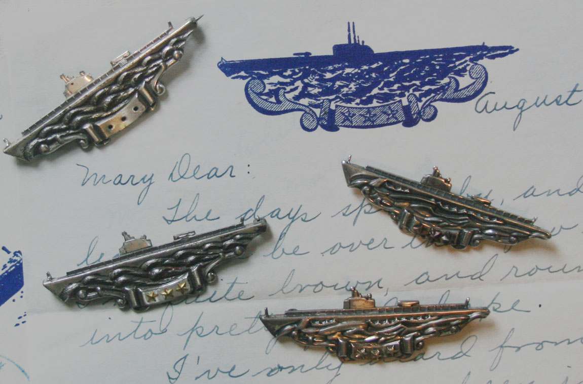 WWII deep wave submarine combat patrol insignia - SUBMARINE ...