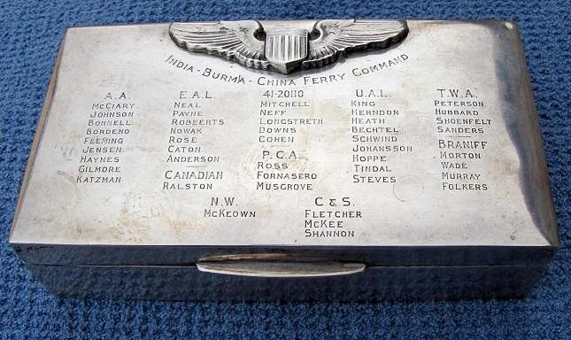 CBI ATC - Ferry Command Presentation Cigarette Box - WING BADGES - U.S ...