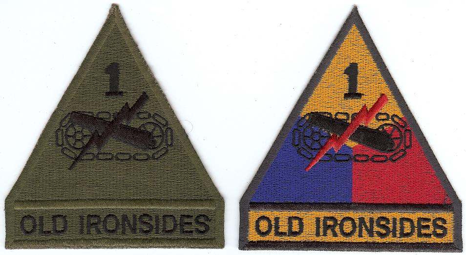 Help with 1st Armor Division patches - ARMY AND USAAF - U.S. Militaria ...