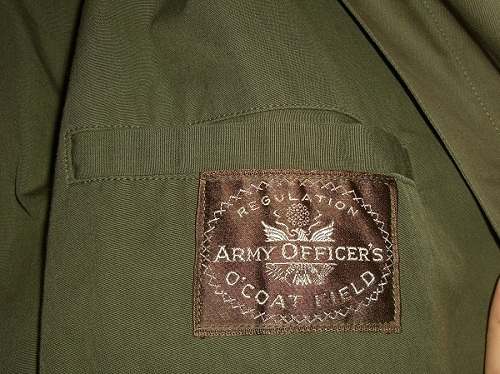 Officer's O'coat, 5qt canteen - FIELD & PERSONAL GEAR SECTION - U.S ...