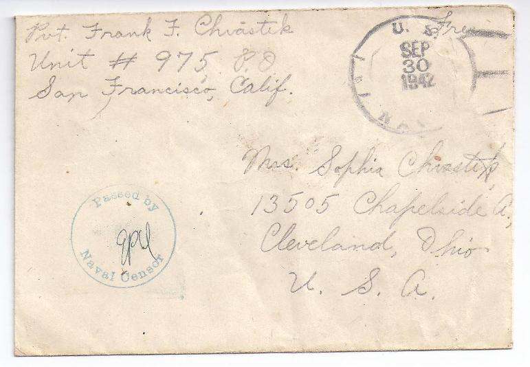 WWII USMC Raider Letter - GUADALCANAL 1942 - EPHEMERA, PHOTOGRAPHS ...