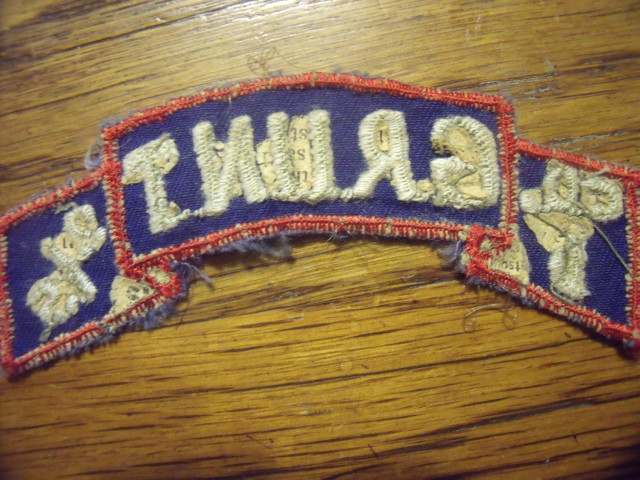 "GRUNT" Scroll Patch - ARMY AND USAAF - U.S. Militaria Forum