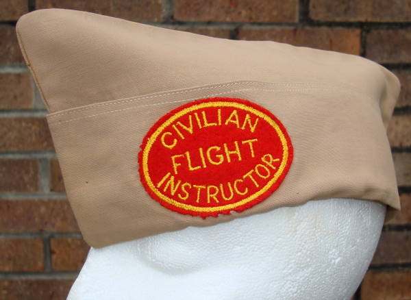 Civilian Flight Instructor patch on garrison cap - ARMY AND USAAF - U.S ...