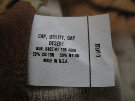 6-color desert 'Chocolate Chip' field/utility caps - UNIFORMS - U.S ...