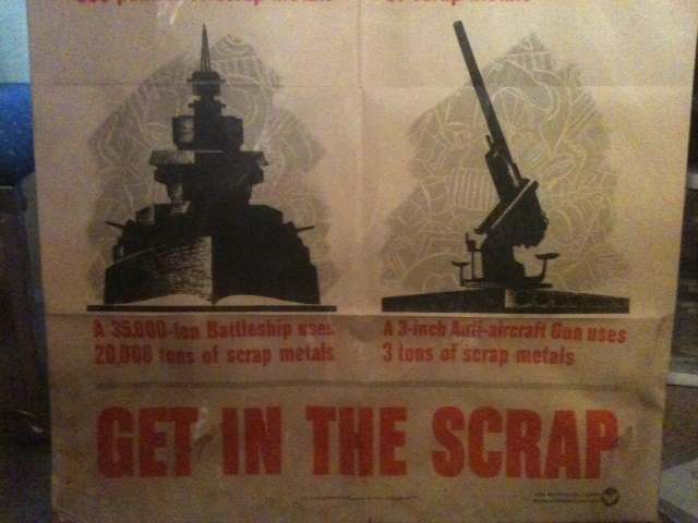 Scrap Drive Poster - HOMEFRONT & THE WAR EFFORT - U.S. Militaria Forum