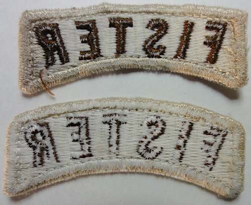 "FISTER" dcu tabs - ARMY AND USAAF - U.S. Militaria Forum