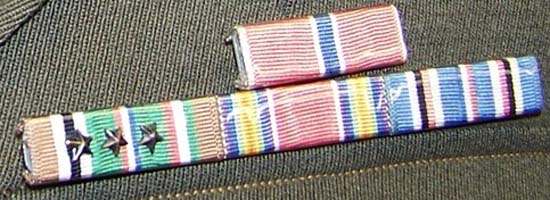 European - African - Middle Eastern Campaign Ribbon correct mounting ...