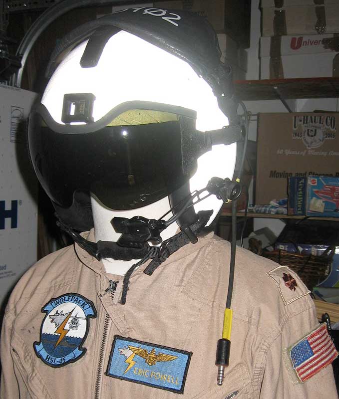 Navy HGU-84 helmets w/ squadron insignia & patched flight suit - FLYING ...