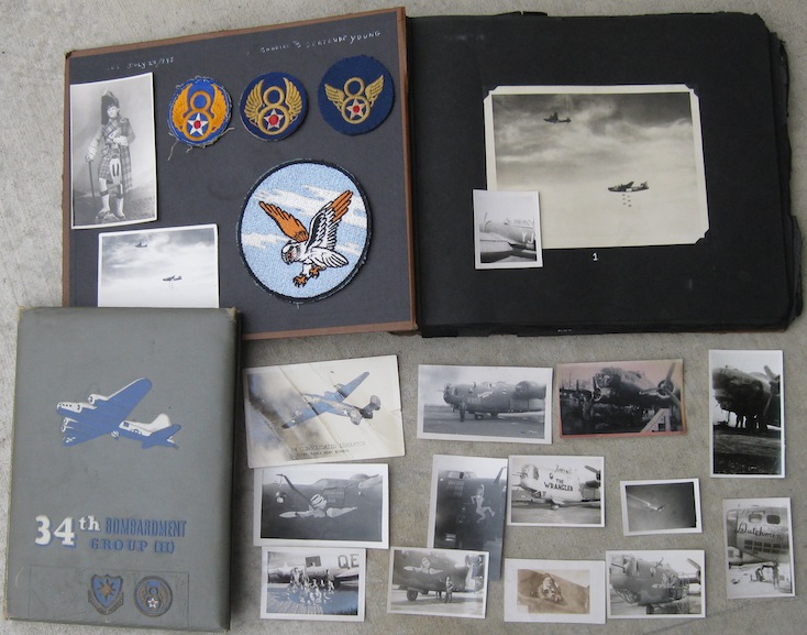 34th BG 7th BS Squadron Patch Group With a Photo Album And Unit History ...