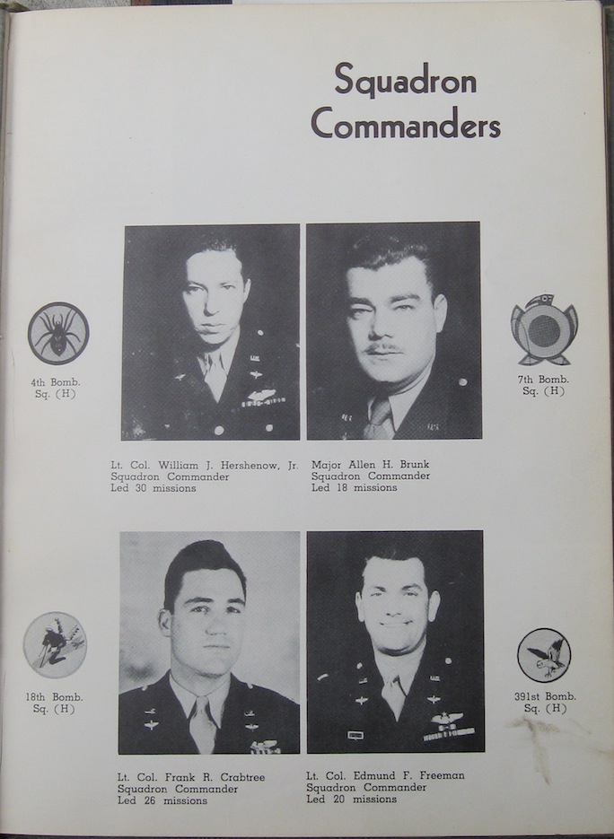 34th BG 7th BS Squadron Patch Group With a Photo Album And Unit History ...