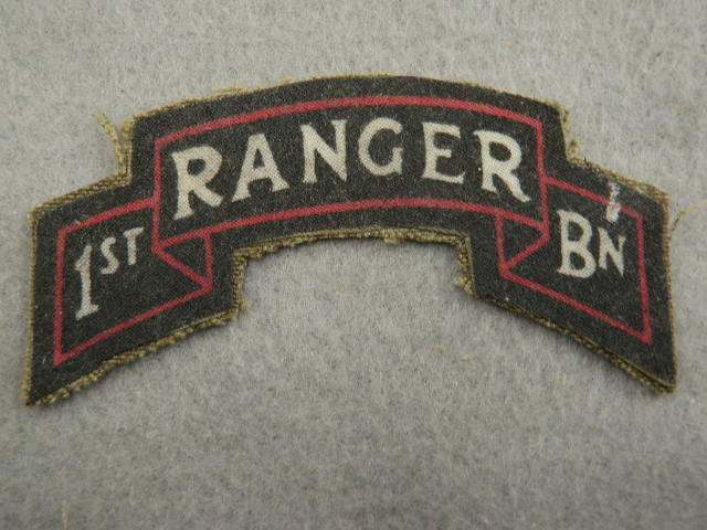 1st Ranger scroll-Have you ever seen this variant? - ARMY AND USAAF - U ...
