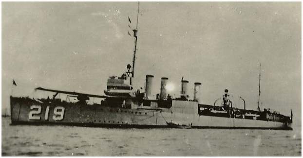 Asiatic Fleet destroyer USS Edsall DD 219 - MILITARY SHIPS AND VESSELS ...