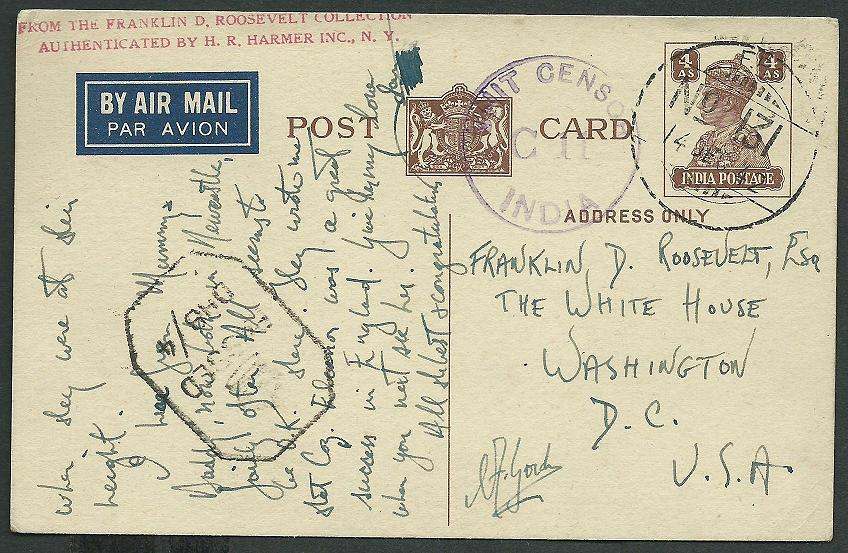 WW2 letter to FDR from his cousin in Britsh military - EPHEMERA ...