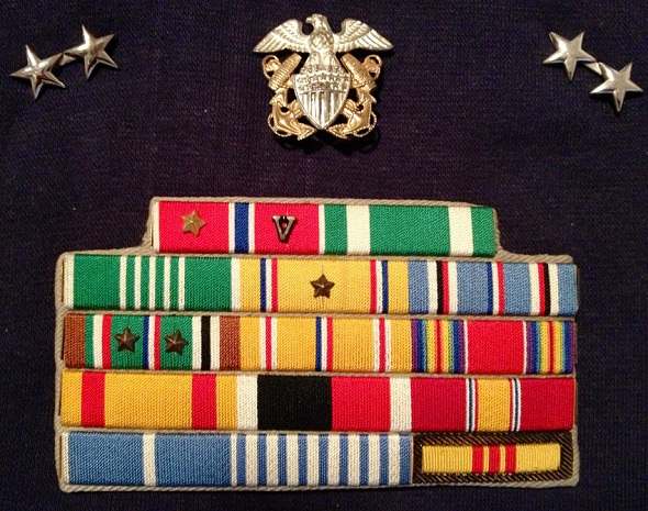 Admiral Rittenhouse - Custom Ribbon Rack - RIBBON BARS - U.S. Militaria ...