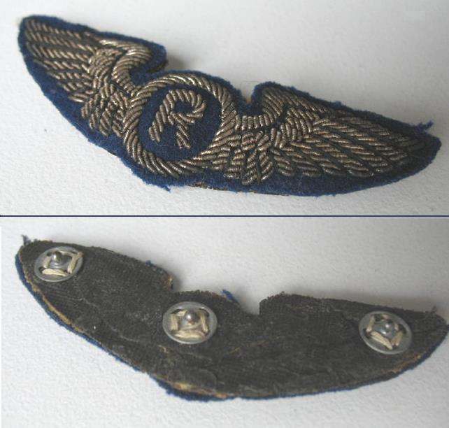 British Made Bullion Radio Operator Wings - WING BADGES - U.S ...