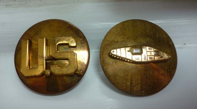 Type 3 Collar Disc - BRANCH OF SERVICE COLLAR BRASS - U.S. Militaria Forum