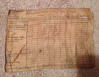 RAF emergncy ration pack - SURVIVAL GEAR - U.S. Militaria Forum
