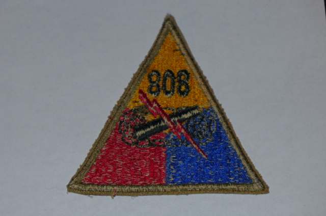 808th Armored Tank Division triangle patch ? - ARMY AND USAAF - U.S ...