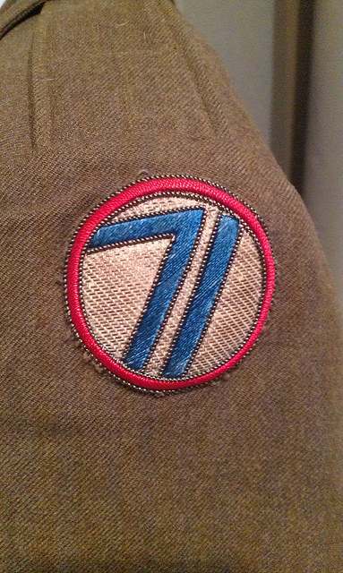 Post your 71st Divison Uniforms! - UNIFORMS - U.S. Militaria Forum