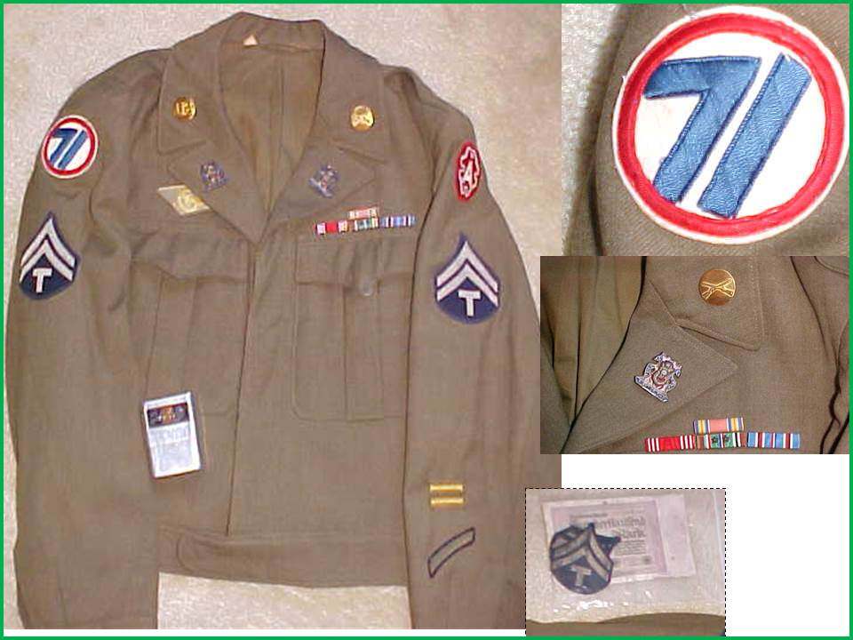 Post your 71st Divison Uniforms! - UNIFORMS - U.S. Militaria Forum