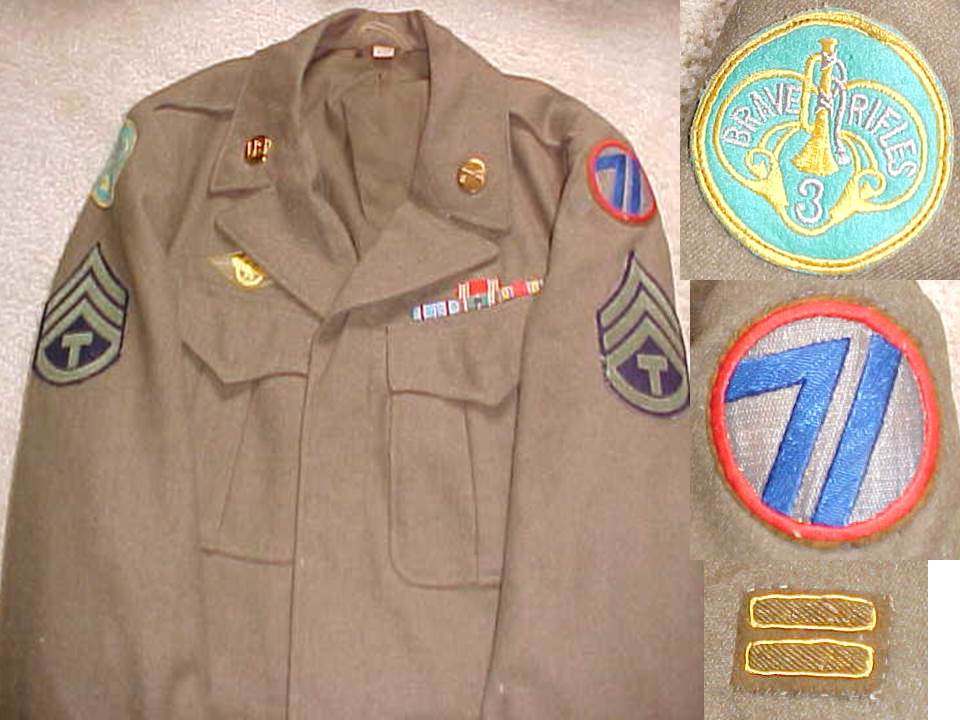 Post your 71st Divison Uniforms! - UNIFORMS - U.S. Militaria Forum