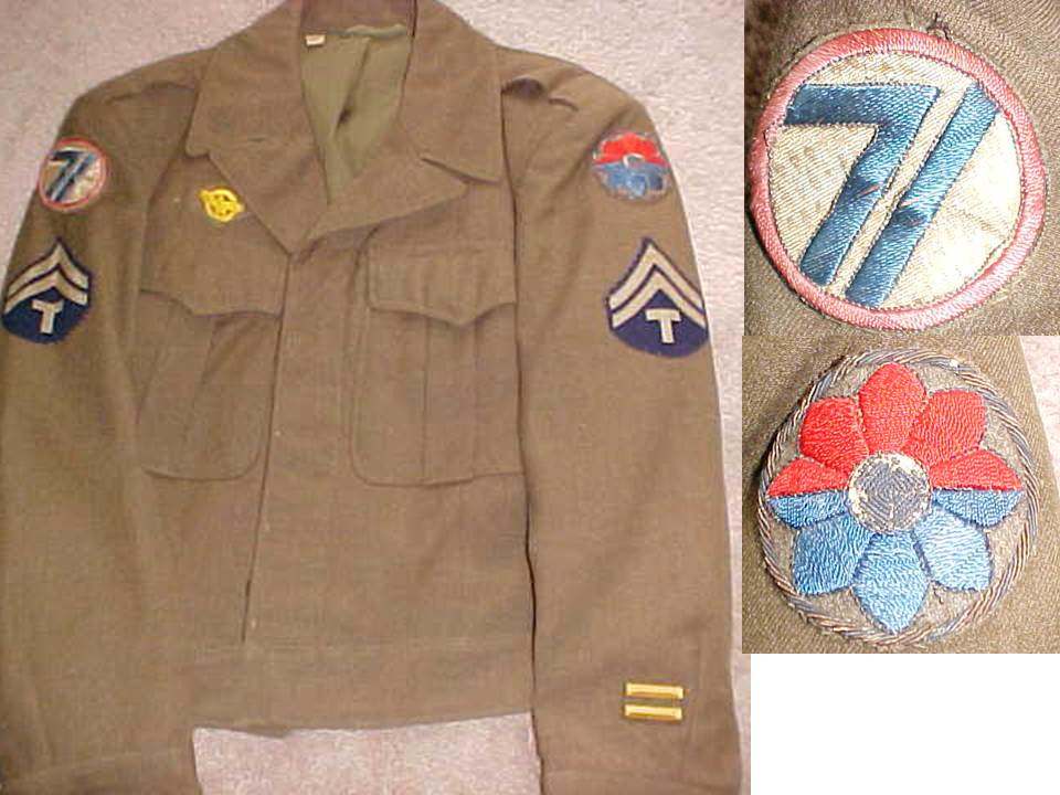 Post your 71st Divison Uniforms! - UNIFORMS - U.S. Militaria Forum