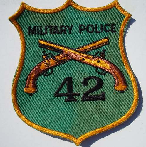 A nice 42nd Military Police patch, but 42 what - CAN YOU IDENTIFY THIS ...