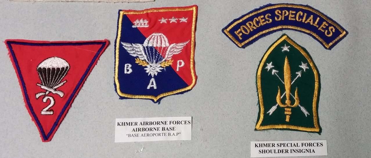 Cambodian Special Forces Khmer USSF advisor patches - ARMY AND USAAF ...