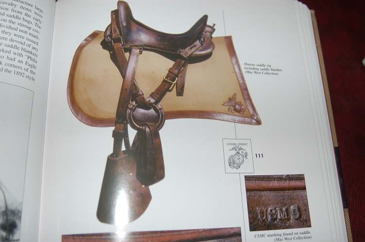 USMC Saddle Cloth /w Leather EGA - (1917-1919) WORLD WAR ONE, RUSSIAN ...