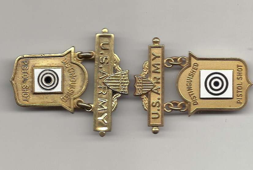 Old Army Distinguished Pistol shot badge - ARMY (INCLUDING USAAC/AAF ...