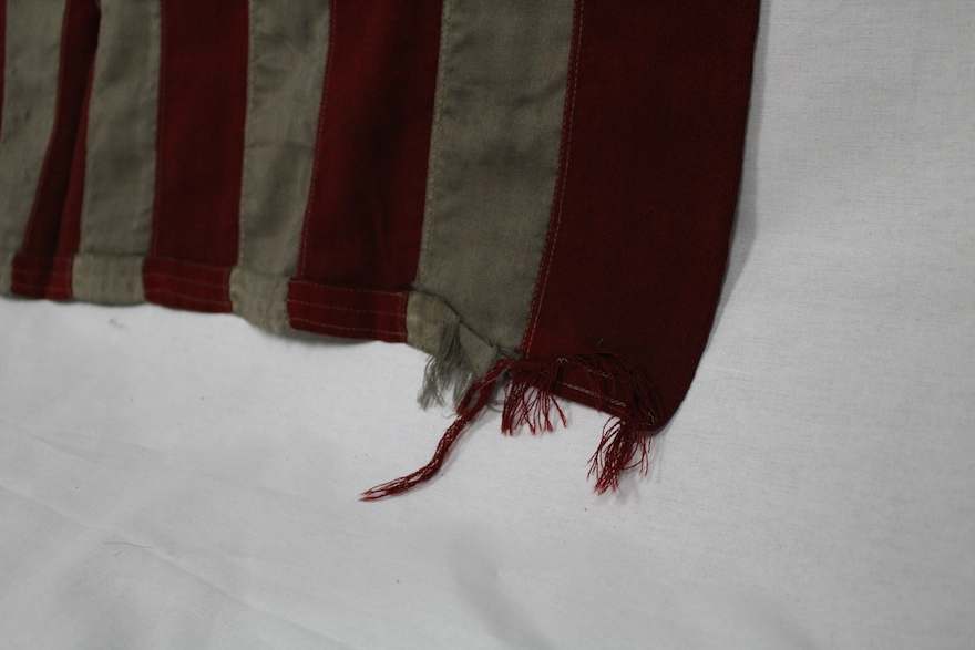 LCI(L)-14 48 Star Battle Flag, Union Jack, and Commissioning Pennant ...