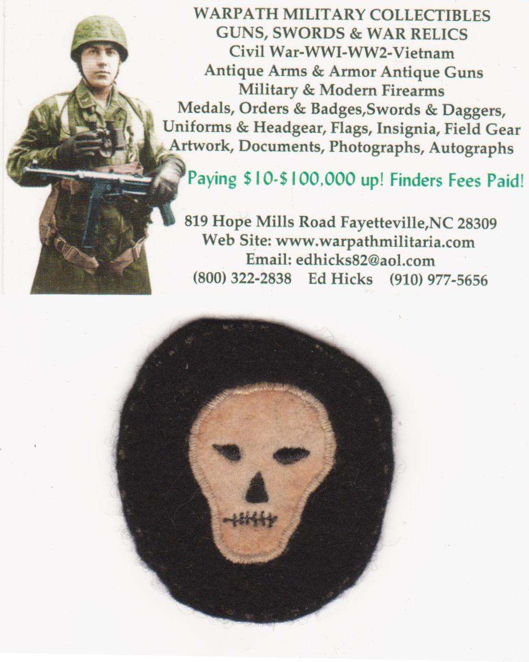 Army Infantry Skull