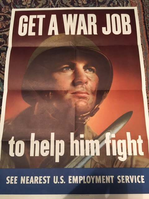 Get A War Job Poster - HOMEFRONT & THE WAR EFFORT - U.S. Militaria Forum