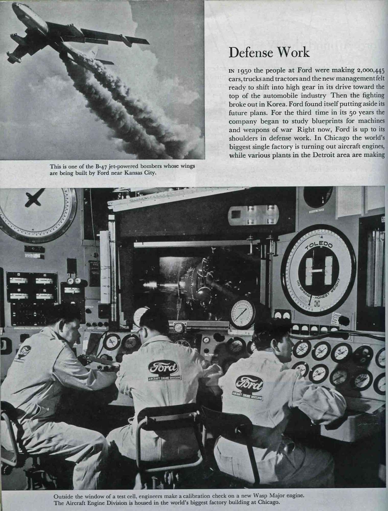 Ford Motor Co. 50th Anniv. Defense Work - HOMEFRONT & THE WAR EFFORT ...