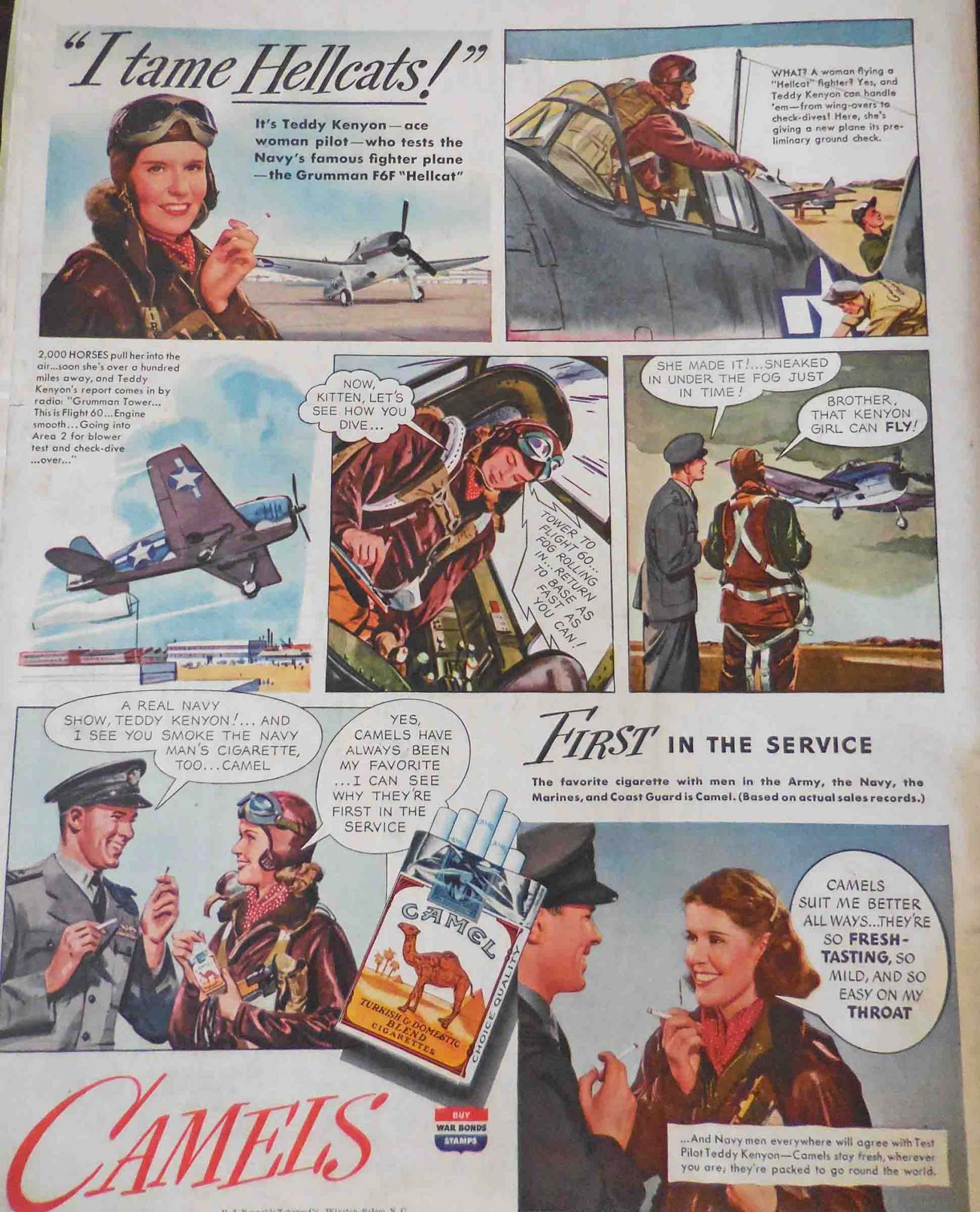 Female Test Pilot Ad from 1944 - WOMEN'S SERVICES - U.S. Militaria Forum