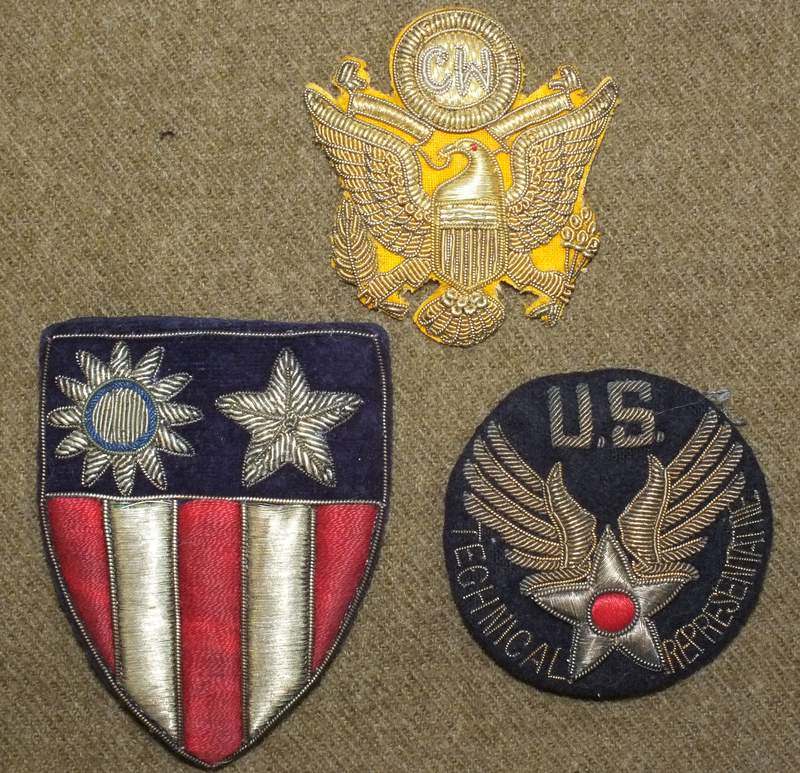 CBI theater made Technical Representatives patches - ARMY AND USAAF - U ...