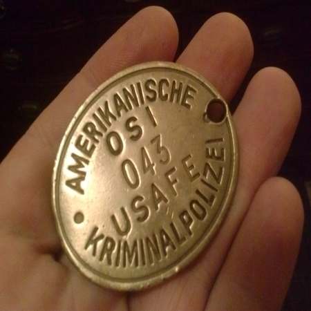 OSI USAFE Kriminalpolizei ID Disk? Badge - BADGES, AWARDS, DUI, AND ...