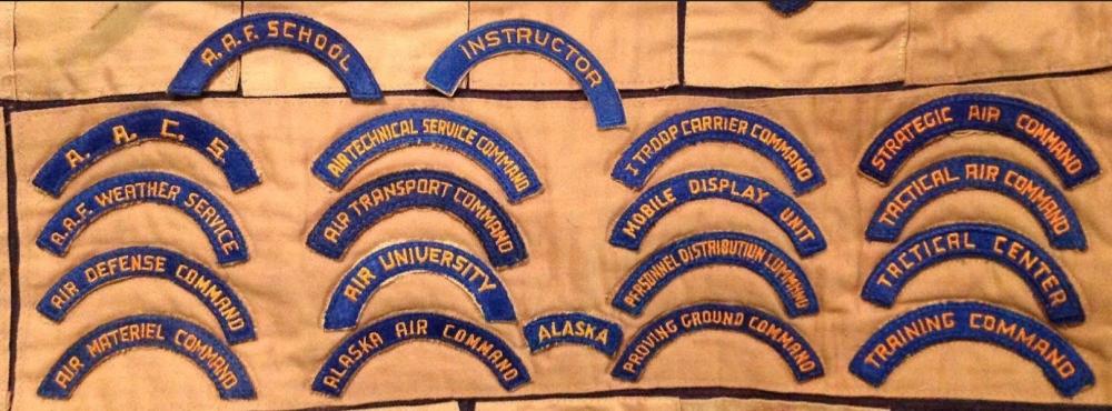 Complete collection of USAAF arcs - ARMY AND USAAF - U.S. Militaria Forum