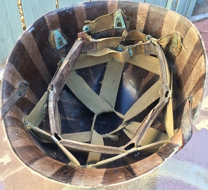 "Snowdrop" White MP M1 Liner with possible ID - M-1; M-1C & M-2 HELMETS ...