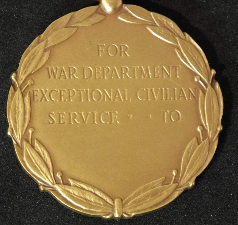 Civilian Exceptional Service Medal War Department - MEDALS ...