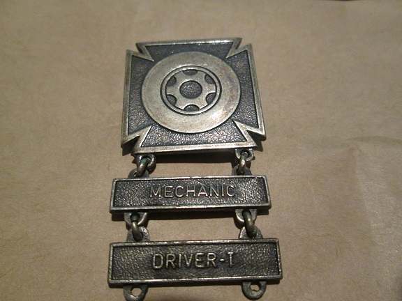 WW2 Driver T Mechanic badge - ARMY (INCLUDING USAAC/AAF) - U.S ...
