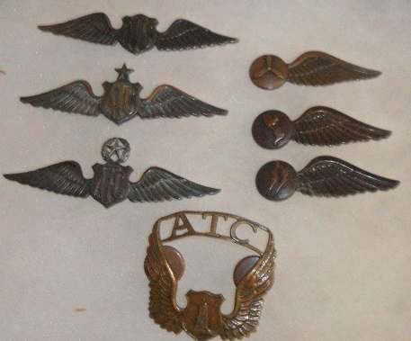 ATC Air Transport Command wings and mystery wings. - WING BADGES - U.S ...