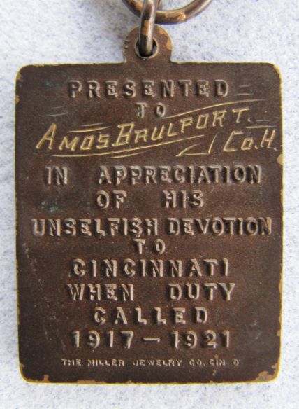 Guarding the Home Front in WW1 - Cincinnati Home Guard medal - MEDALS ...