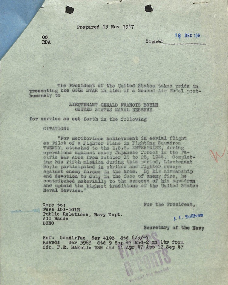 Posthumous WWII DFC + Air Medal Group to a US Navy Ace - MEDALS ...