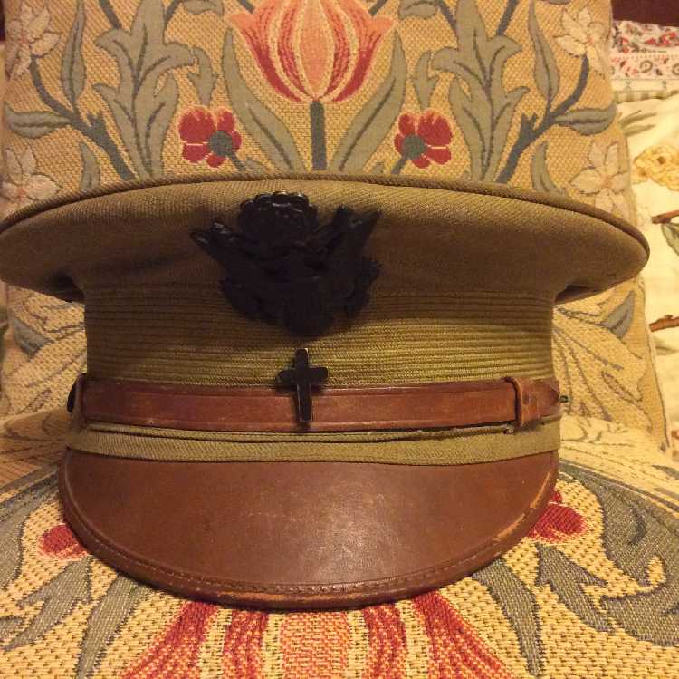 A.E.F chaplain visor - CHAPLAIN & MEDICAL UNIFORMS - U.S. Militaria Forum